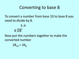 Octal base 8 | PPTX