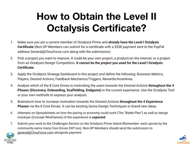Octalysis Certificate - Level 2 | PDF | Strategy Video Games | Video ...