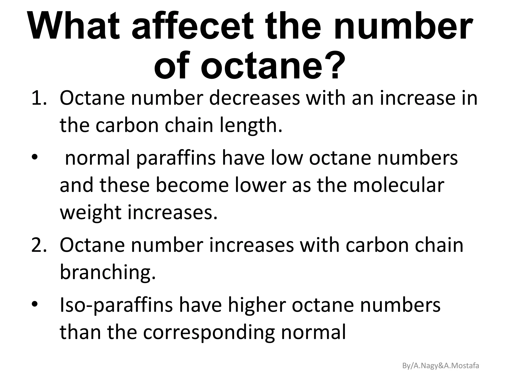 Octane number | PPTX
