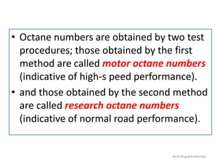 Octane number | PPTX