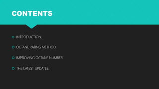 Octane number | PPTX