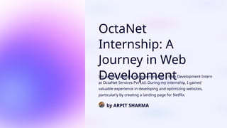 OctaNet-Internship-A-Journey-in-Web-Development.pptx
