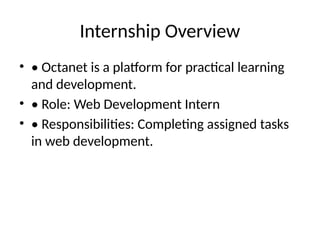 Octanet_Internshipreport_Presentation.pptx