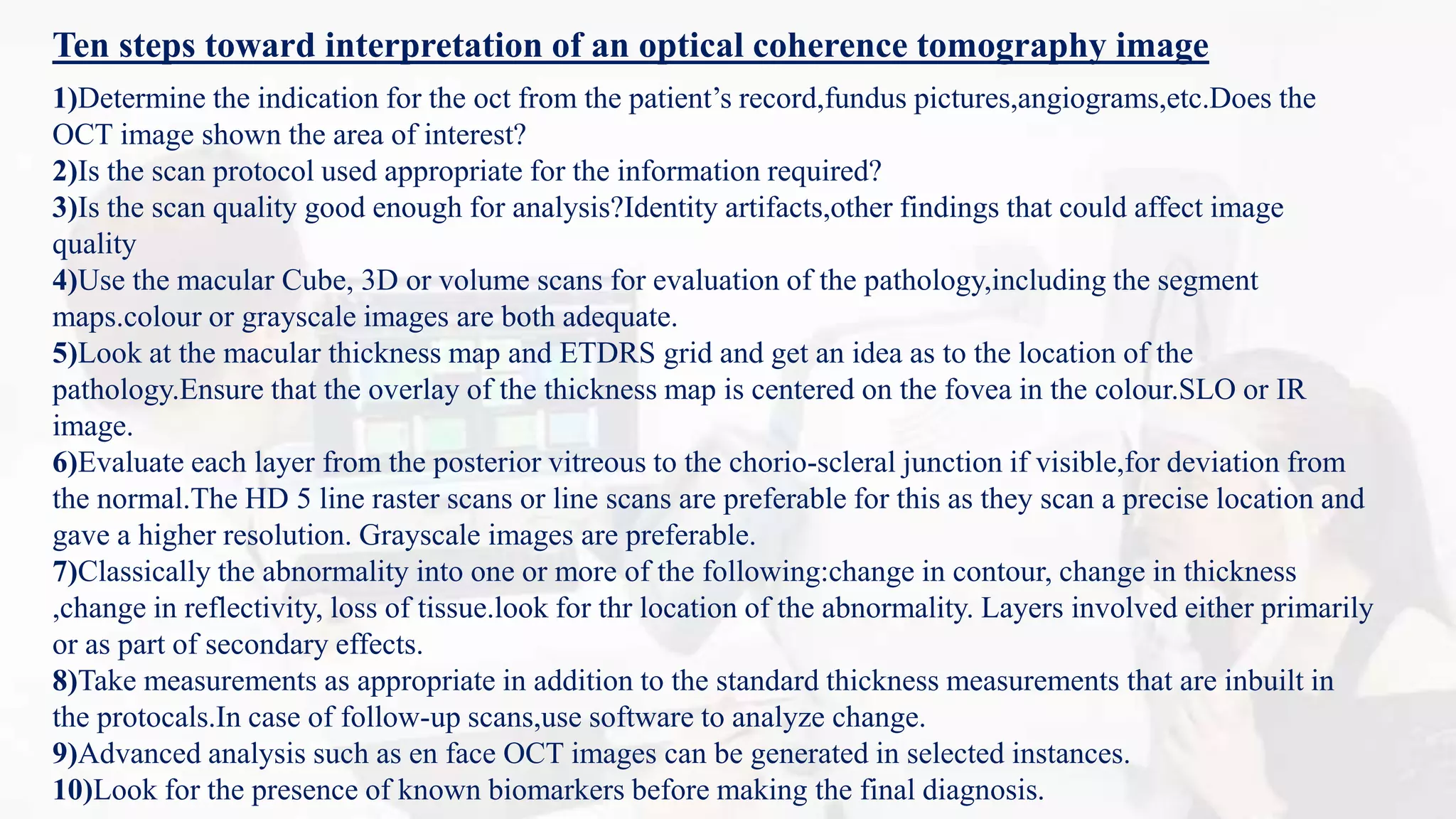 OCT MACULA INTERPRETATION. | PPTX
