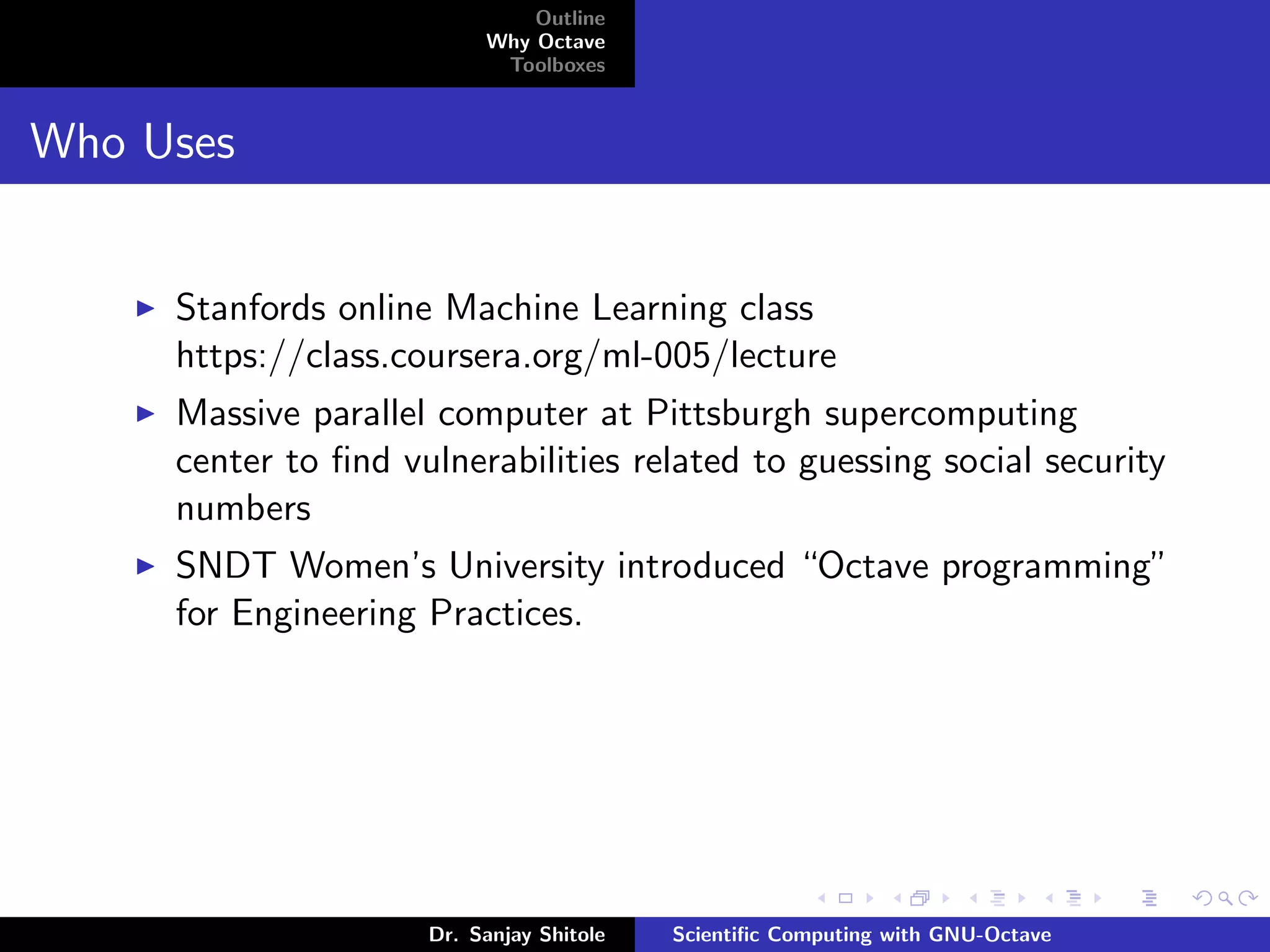Scientific Computing with GNU-Octave | PPT