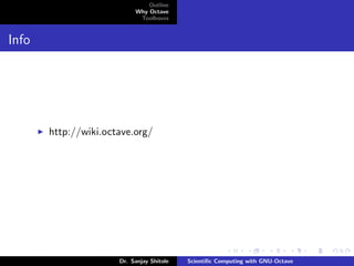 Scientific Computing with GNU-Octave | PDF | Computer Software and Applications | Computing