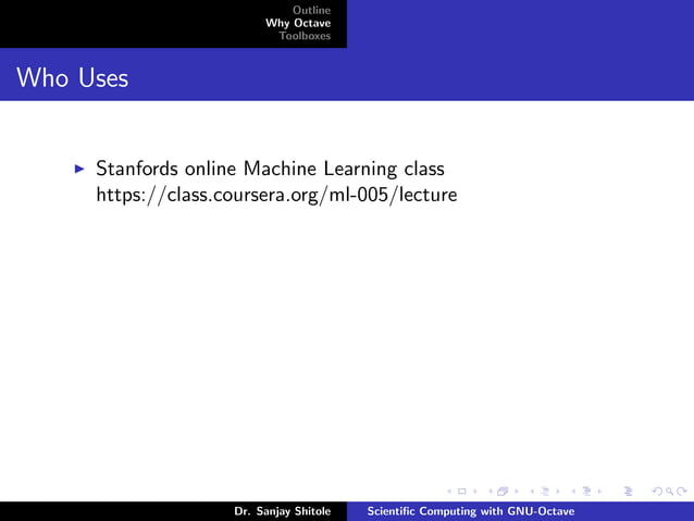 Scientific Computing with GNU-Octave | PPT