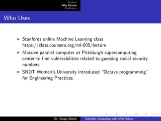 Scientific Computing with GNU-Octave | PDF | Computer Software and Applications | Computing