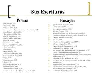 Octavio paz | PPT