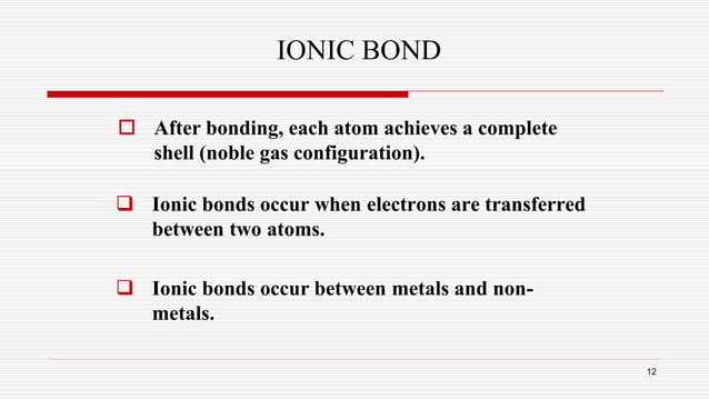 OCTET RULE (TYPES OF CHEMICAL BONDING) .pptx | Chemistry | Science