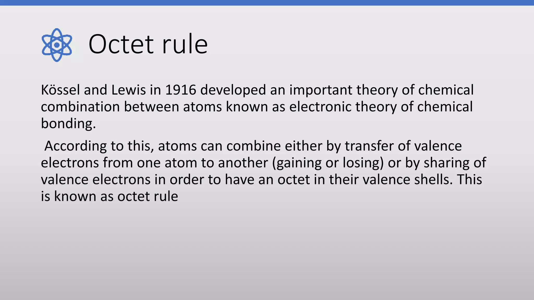 Octet rule, lewis structure and formal charge (NOCB) | PPTX