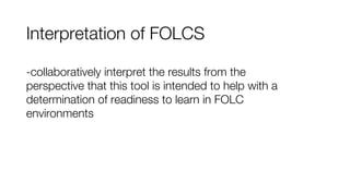 Fully Online Learning Community (FOLC) Readiness Workshop | PDF ...