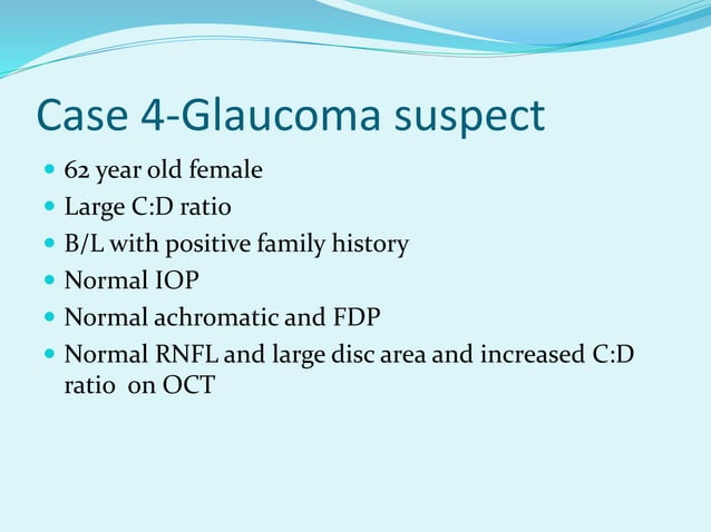 Oct in glaucoma | PPTX | Eye and Vision Conditions | Diseases and ...