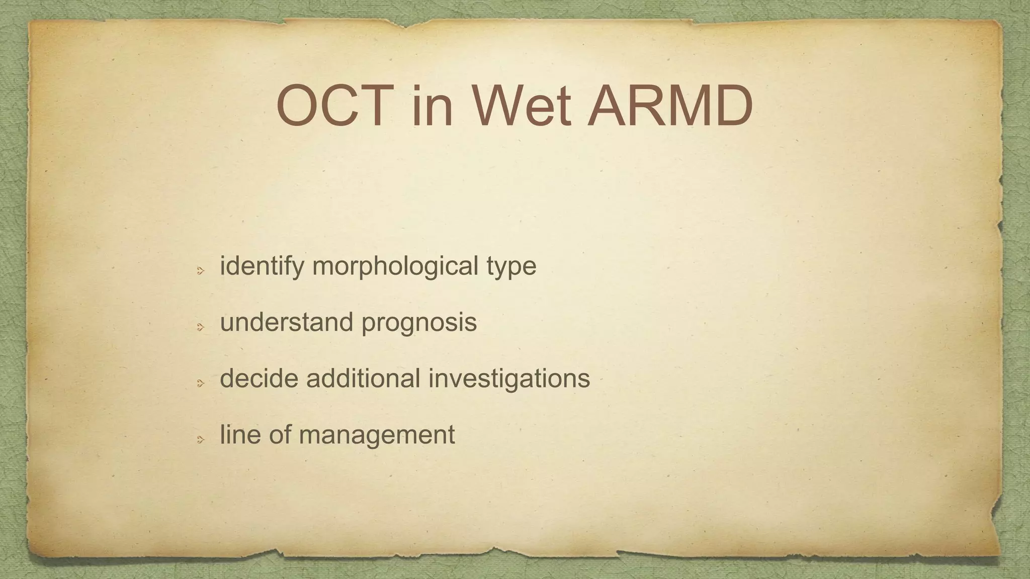 OCT IN MACULAR HOLES & ARMD | PPTX | Eye and Vision Conditions ...