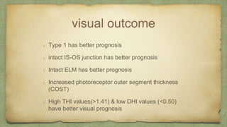 OCT IN MACULAR HOLES & ARMD | PPTX | Eye and Vision Conditions ...