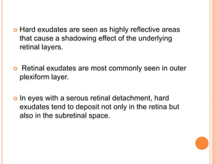 Optical Coherence Tomography(OCT) in posterior segment diseases | PPT