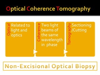 OCT – Introduction and Macular disorders | PPTX