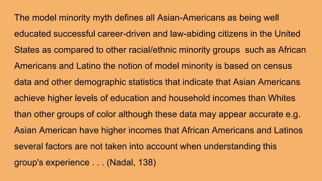 Model Minority Myth | PPTX