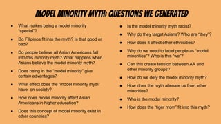 Model Minority Myth | PPTX