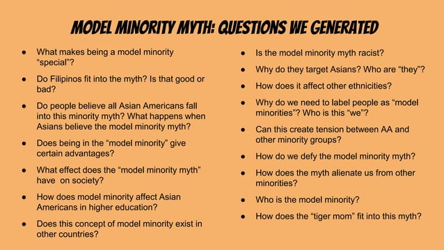 Model Minority Myth | PPTX
