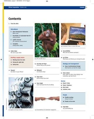 Ethical Corporation October 2012 cover and contents | PDF