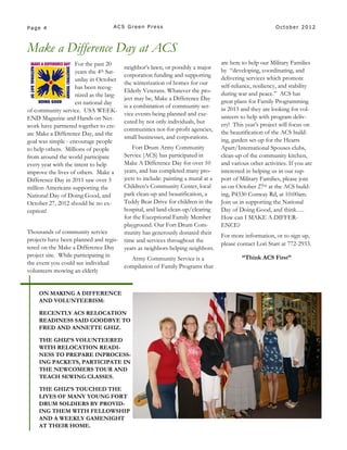 ACS Newsletter October 2012 | PDF