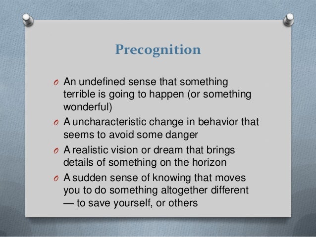 October 2013 precognition research