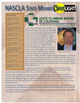 NASCLA Newsletter - October 2014 Edition | PDF