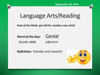 Genial Definition