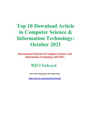 Top 10 Download Article in Computer Science & Information Technology ...