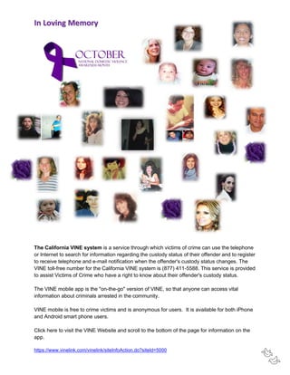 Families & Friends of Murder Victims, INC (FFMV) | PDF