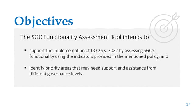 SGC Functionality Assessment Tool.pptx | Education industry | Industries