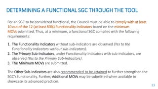 SGC Functionality Assessment Tool.pptx