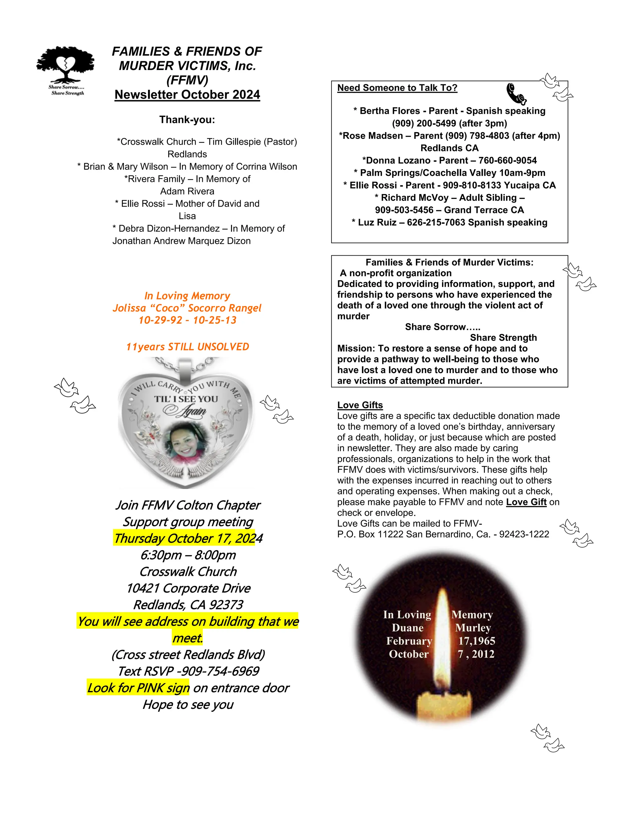 Families & Friends of Murder Victims INC | PDF