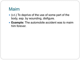 Ms. B's Word of the Day Test 4 | PPT