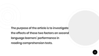 Method effects on reading comprehension test performance | PDF