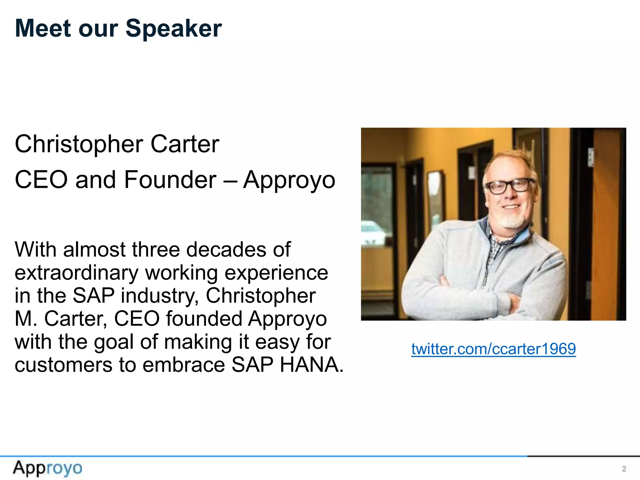 Approyo Presents: A Real-Life Journey on the Upgrade to SAP S/4HANA ...