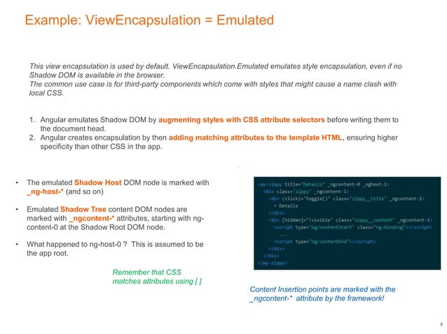Angular View Encapsulation Ppt
