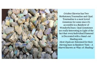 The Fascinating World of October Birthstones: Opal and Tourmaline | PPT