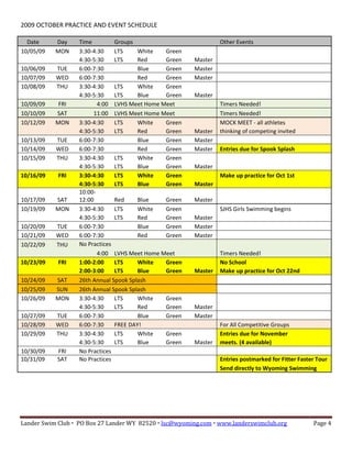 2009 October Newsletter | PDF