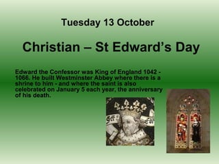 October religious events | PPT