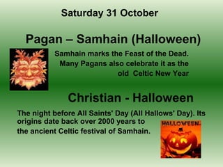 October religious events | PPT