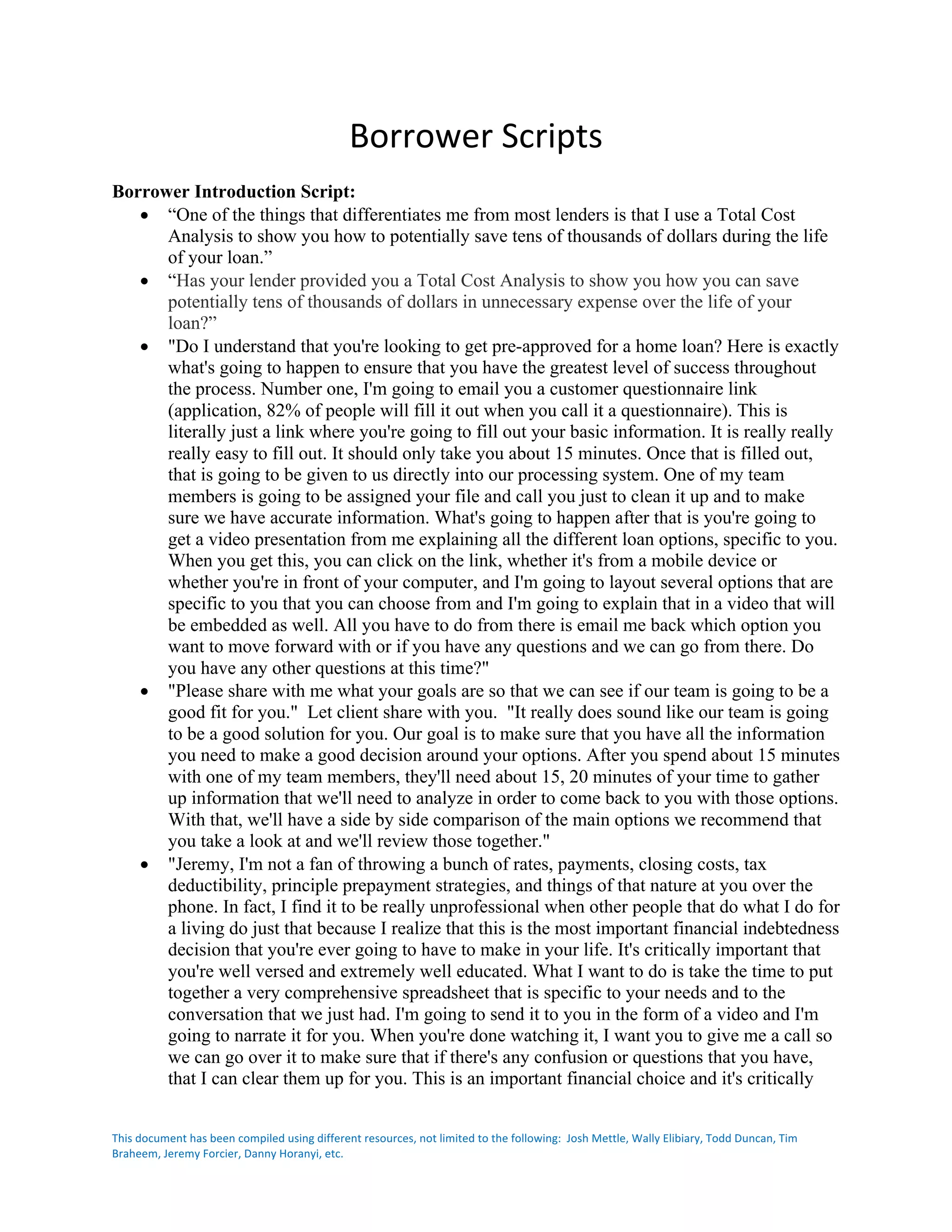 Mortgage Coach Scripts and email templates | PDF
