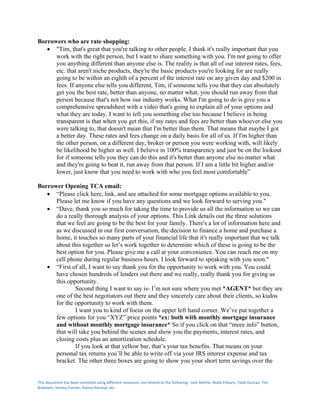 Mortgage Coach Scripts and email templates | PDF