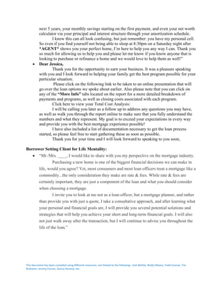 Mortgage Coach Scripts and email templates | PDF