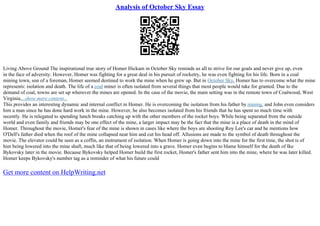 October Sky Essay | PDF