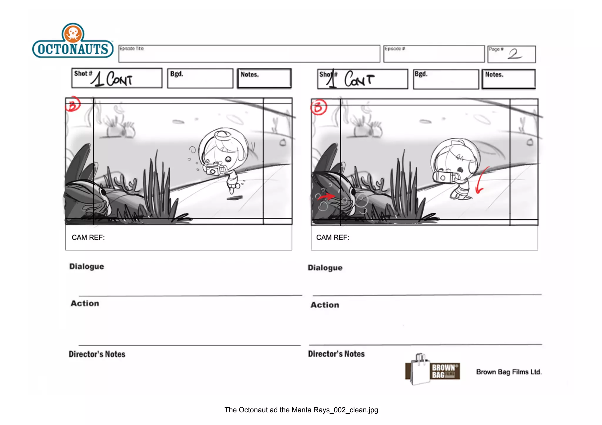 Octonauts and the Manta Rays storyboard | PDF