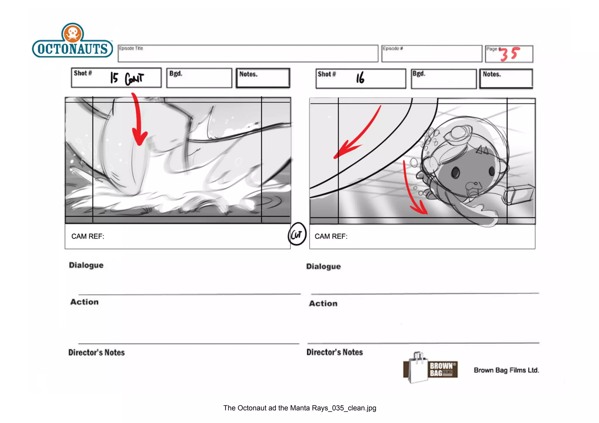 Octonauts and the Manta Rays storyboard | PDF