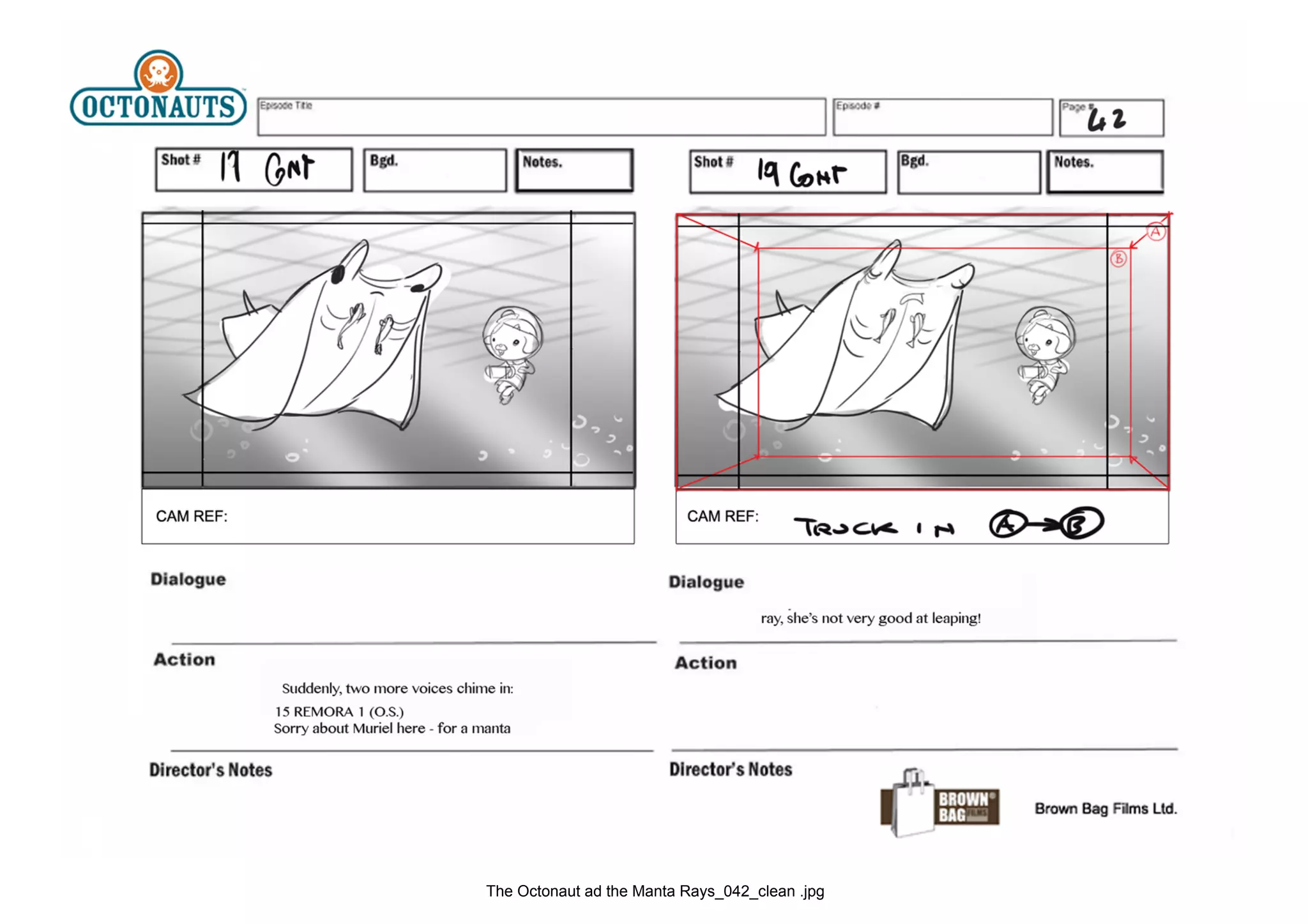 Octonauts and the Manta Rays storyboard | PDF