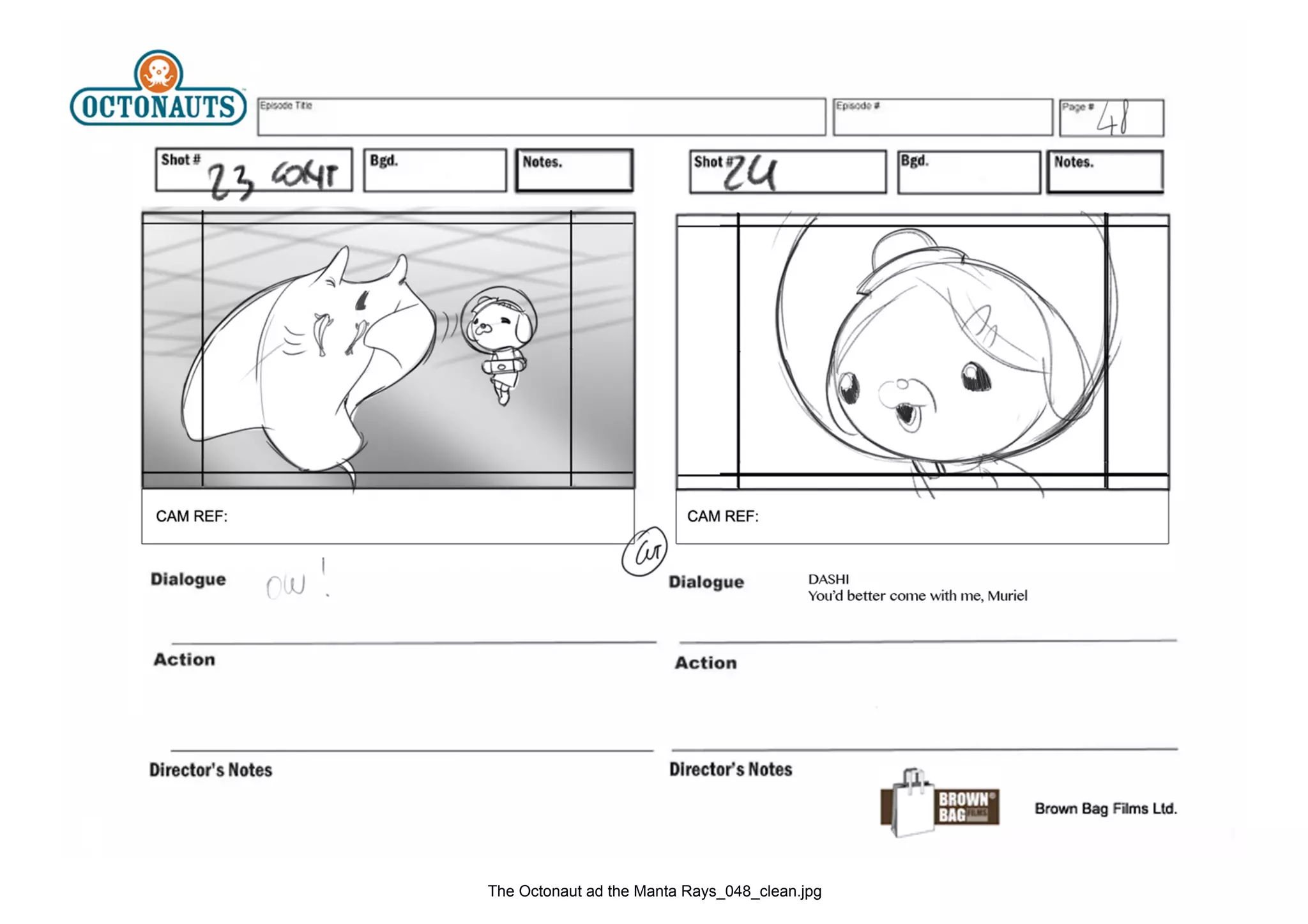 Octonauts and the Manta Rays storyboard | PDF